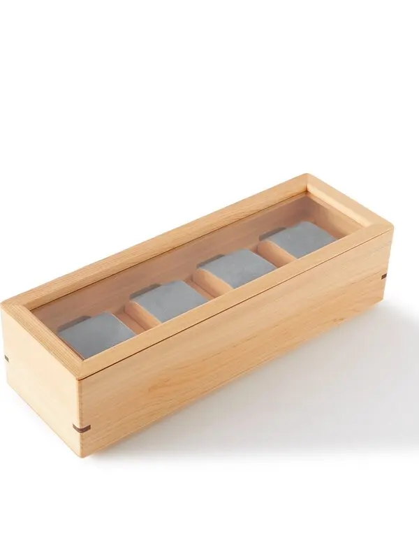 JAPAN BEST Hinoki Cypress Wood Four-piece Watch Box