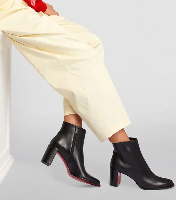 CHRISTIAN LOUBOUTIN Adoxa 70 Leather Ankle Boots