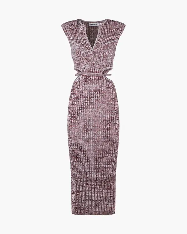 knit fabric for dresses Women's Made to Move Periwinkle Blue Jersey Knit Sleeveless Maxi Dress | Size: S main image 1