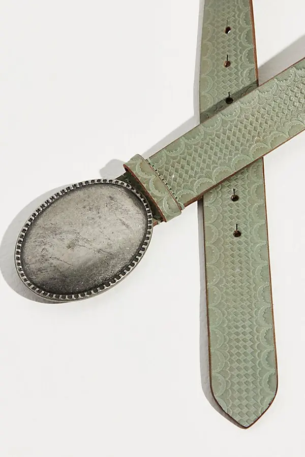 Free People Duke Concho Belt - Dried Agave