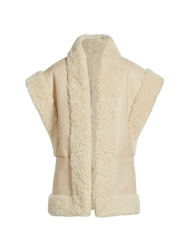 A.L.C. Sutton Faux Shearling Vest