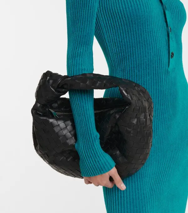 Bottega Veneta Jodie Small Intrecciato Leather Tote - Black