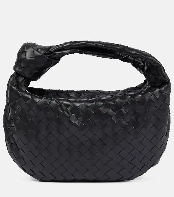 Bottega Veneta Jodie Small Intrecciato Leather Tote - Black