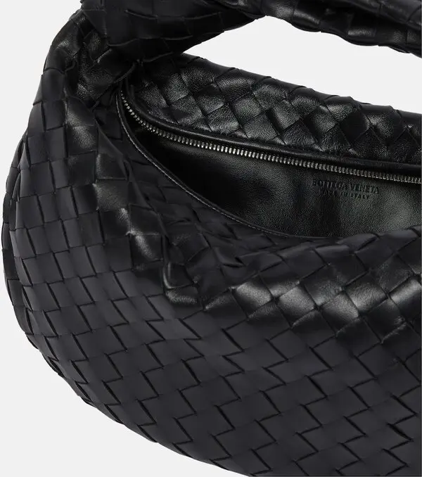 Bottega Veneta Jodie Small Intrecciato Leather Tote - Black