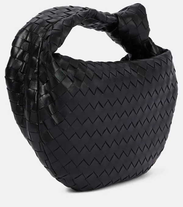 Bottega Veneta Jodie Small Intrecciato Leather Tote - Black