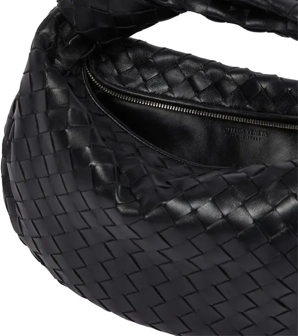 Bottega Veneta Jodie Small Intrecciato Leather Tote - Black