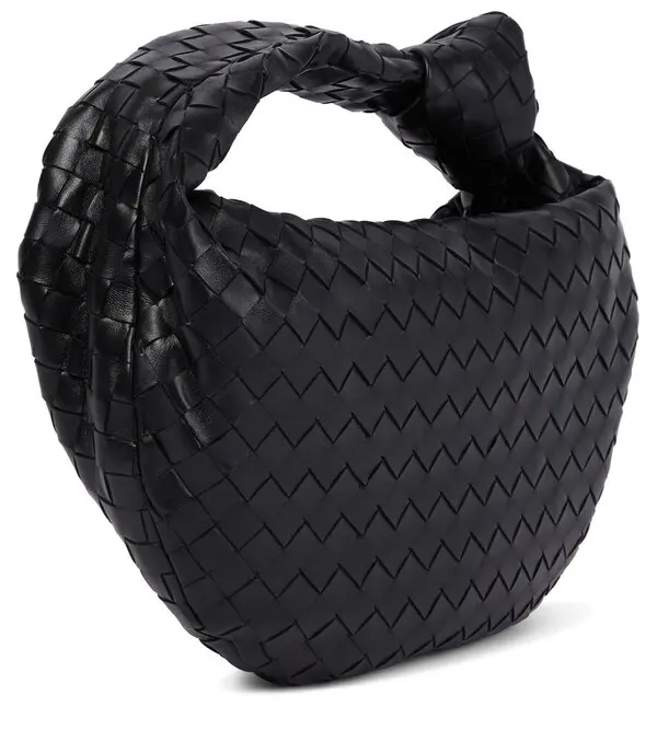 Bottega Veneta Jodie Small Intrecciato Leather Tote - Black