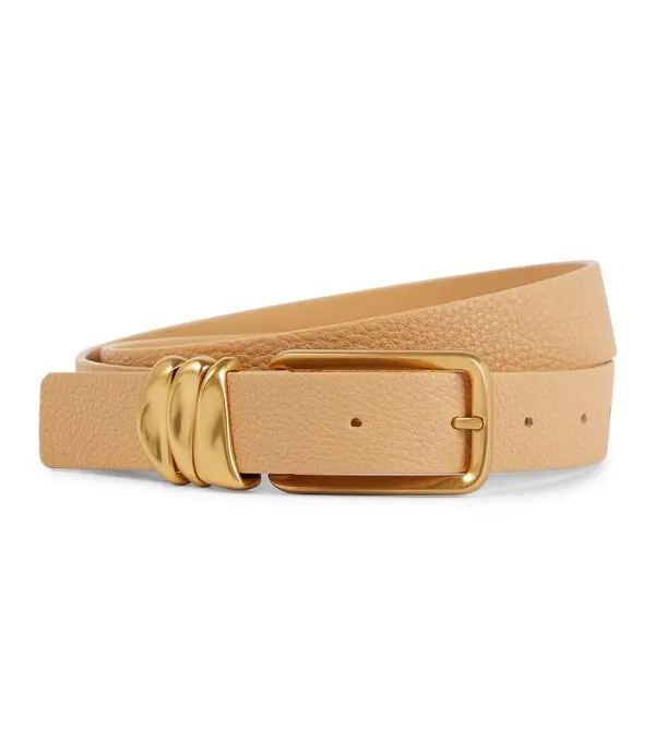 Bottega Veneta Metal Loops Leather Belt