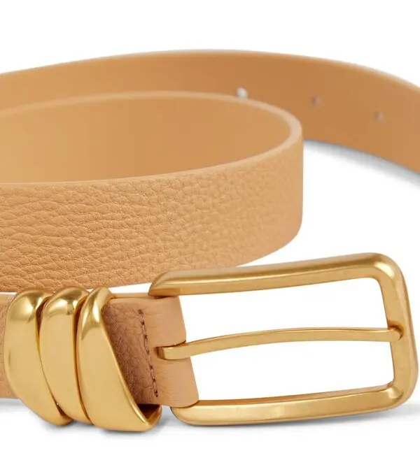 Bottega Veneta Metal Loops Leather Belt