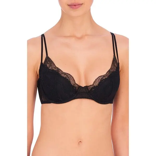 Natori Double Time Contour Underwire Bra - Bla/dar Gr
