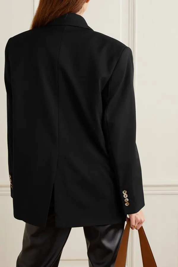 LOULOU STUDIO Harat Oversized Double-breasted Wool-blend Blazer