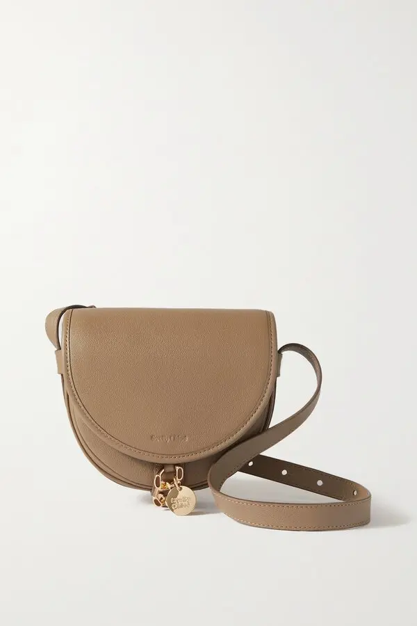 See By Chloé Mara Small Embellished Textured-leather Shoulder Bag