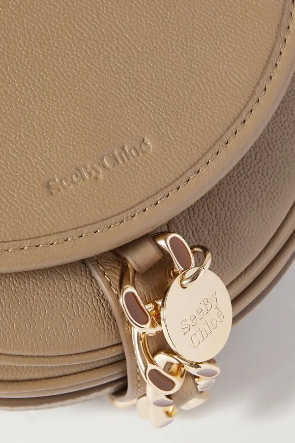 See By Chloé Mara Small Embellished Textured-leather Shoulder Bag