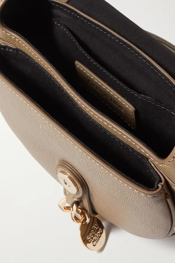 See By Chloé Mara Small Embellished Textured-leather Shoulder Bag