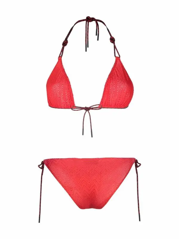 Missoni Zigzag-woven Halterneck Bikini