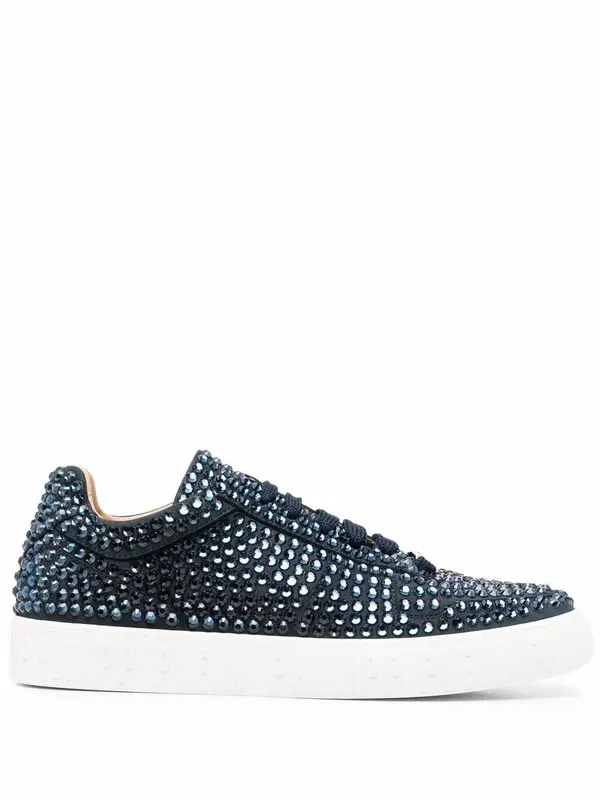 Philipp Plein Rhinestone Lace-up Sneakers