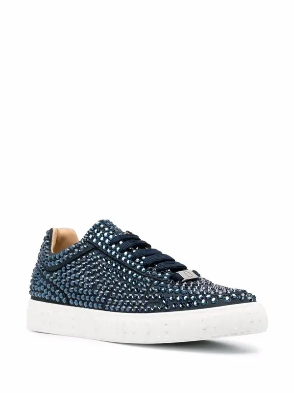 Philipp Plein Rhinestone Lace-up Sneakers