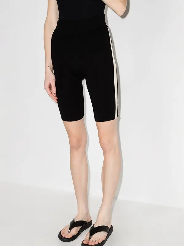 ST. AGNI Side-stripe Cycling Shorts
