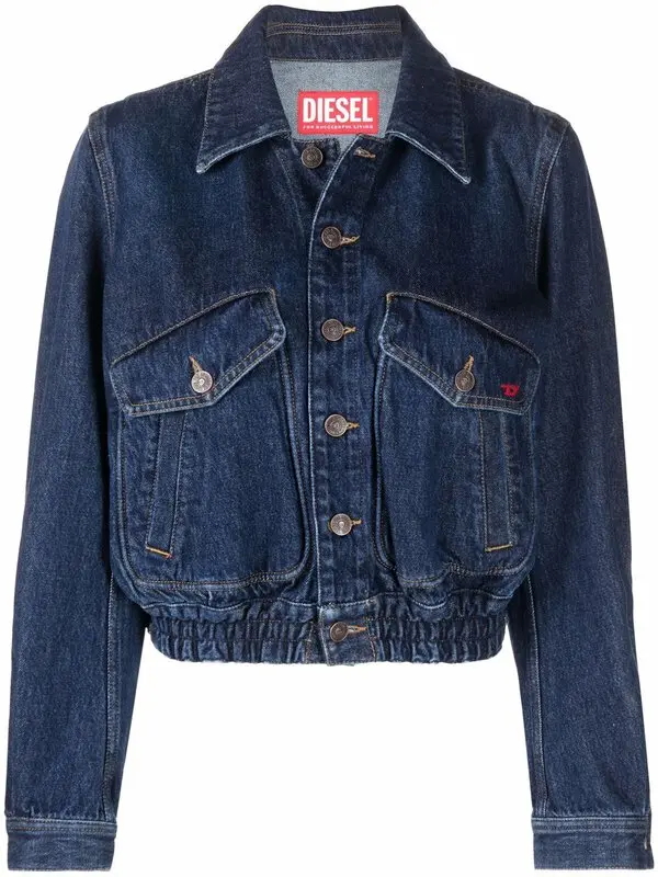 DIESEL® De-tracy Denim Bomber Jacket