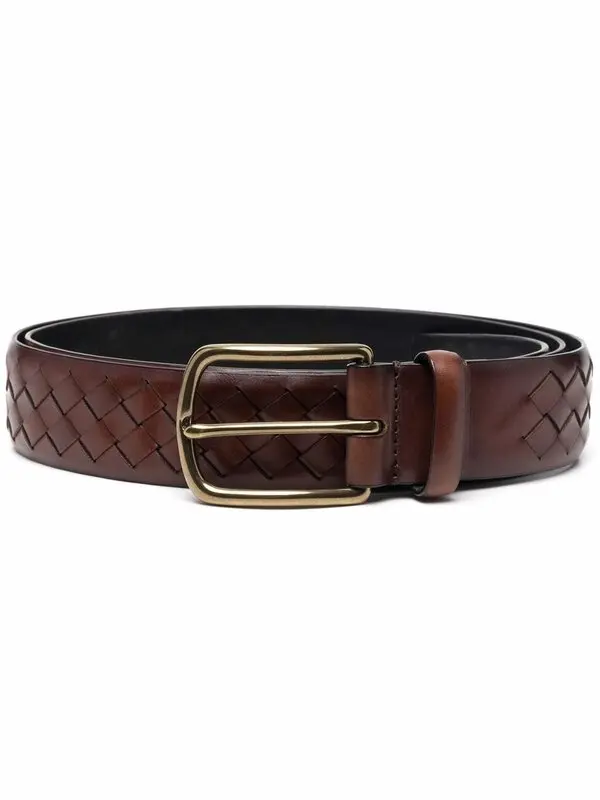 Officine Creative Braided Leather Belt - Brown
