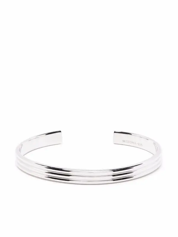 MISSOMA Fused Triple Ridge Cuff Bracelet - Silver