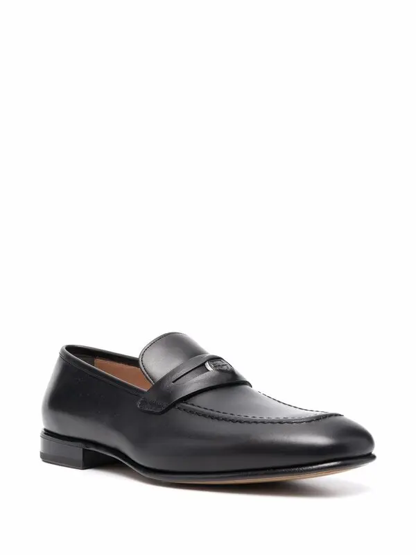FERRAGAMO Madison Leather Penny Loafers