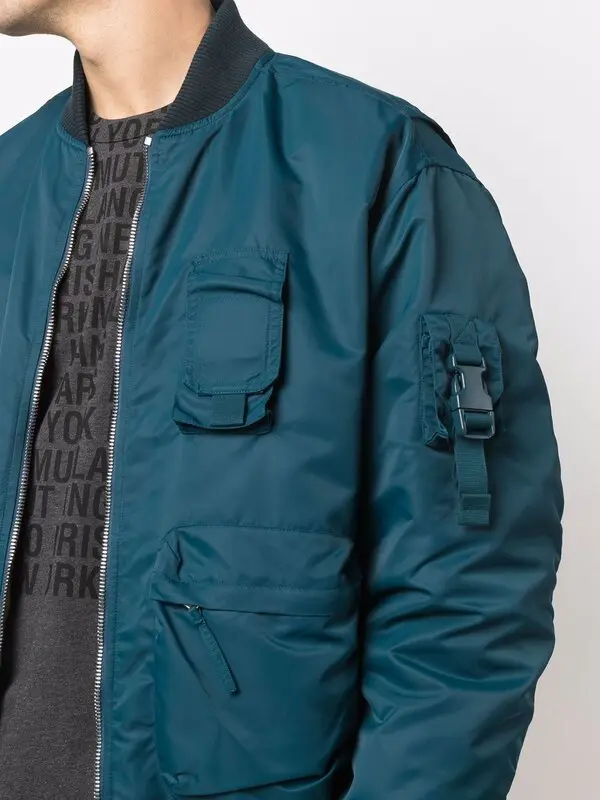 Helmut Lang Reversible Multi-pocket Bomber Jacket
