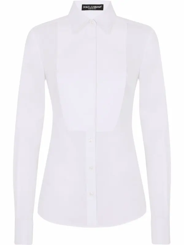 Dolce & Gabbana Bib Panel Long Sleeve Shirt