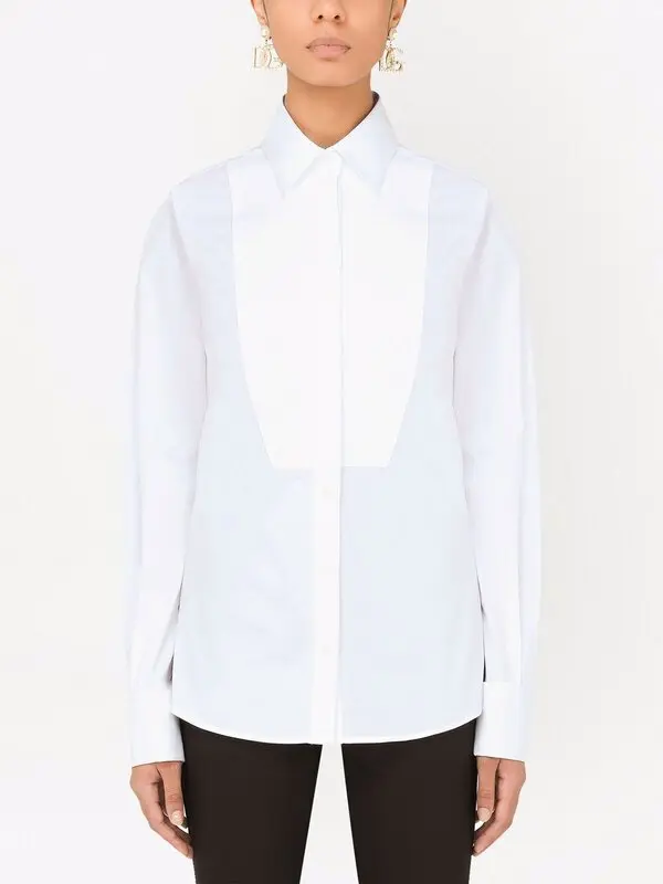 Dolce & Gabbana Bib Panel Long Sleeve Shirt