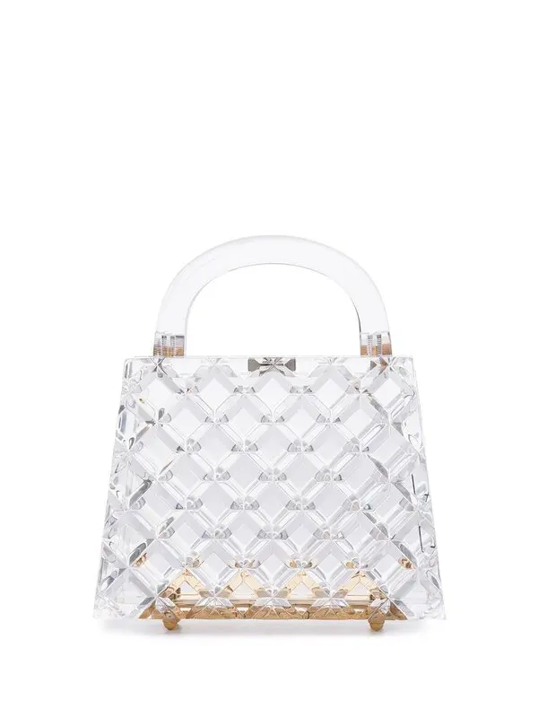L’AFSHAR Eva Diamond-pattern Mini Bag