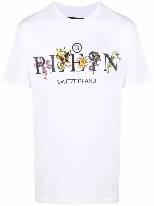 Philipp Plein Logo-print Cotton T-shirt - White
