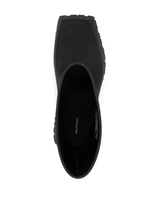 Balenciaga Trooper Rubber Low Boots - Black