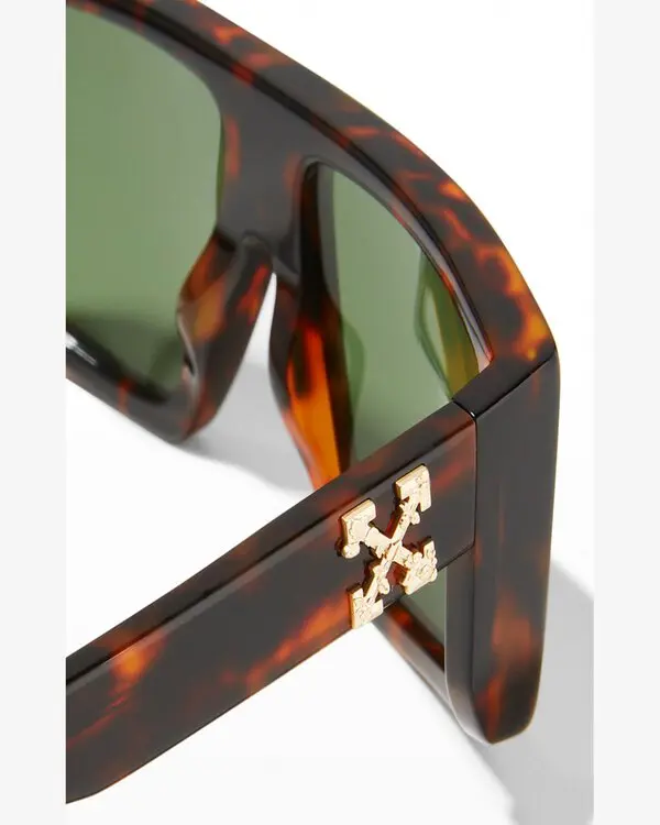 Off-White Alps Arrow Shield Sunglasses - Brown / Green  display picture 1