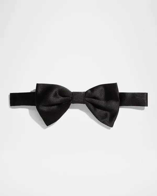 Canali Solid Bow Tie - Black