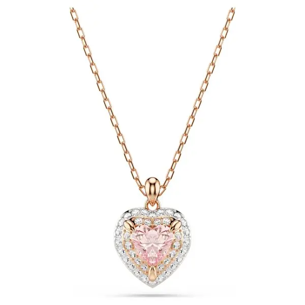 SWAROVSKI Heart-shaped Pendant - Pink