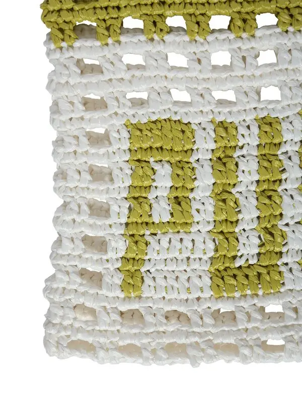 Emilio Pucci Viscose Crochet Top Handle Bag