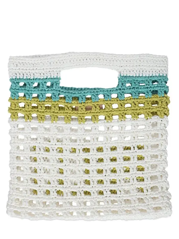 Emilio Pucci Viscose Crochet Top Handle Bag