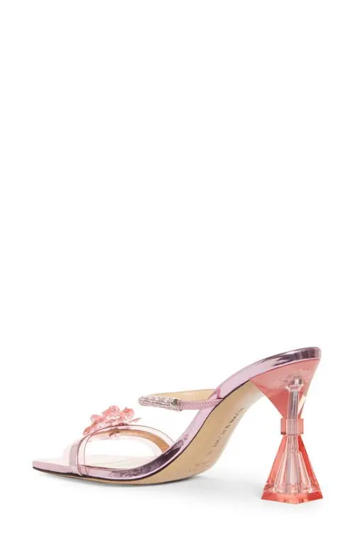 Mach & Mach Crystal Flower Slide Sandal
