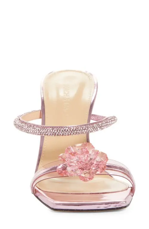 Mach & Mach Crystal Flower Slide Sandal