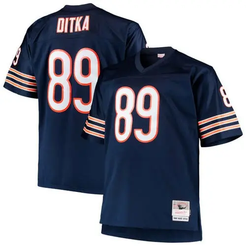Mitchell & Ness Mike Ditka Chicago Bears Big & Tall 1966 Retired Player Replica Jersey - Navy