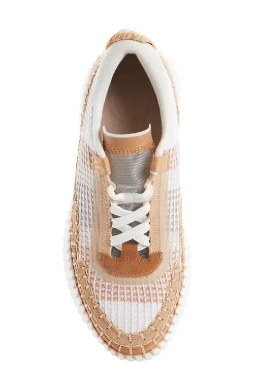 Chloé Nama Platform Sneakers - Brown/light Beige