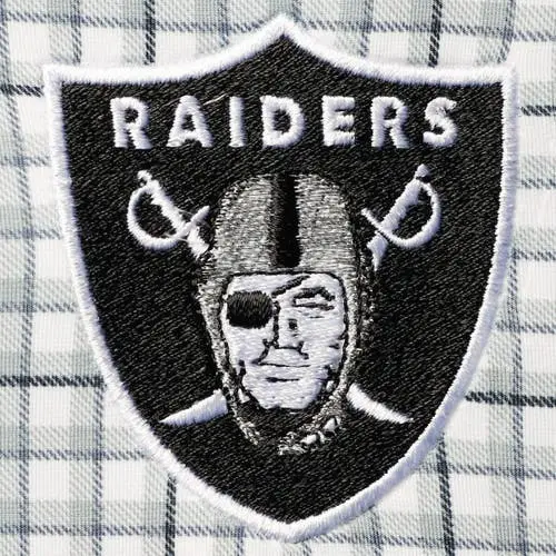 ANTIGUA Gray/black Las Vegas Raiders Deliver Button-down Polo