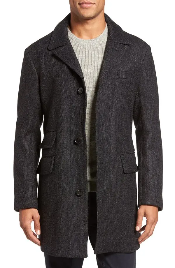 Clothing Billy Reid Astor Coat BILLY REID Astor Plaid Wool Blend