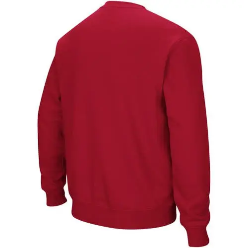 COLOSSEUM Washington State Cougars Arch & Logo Crew Neck Sweatshirt - Crimson