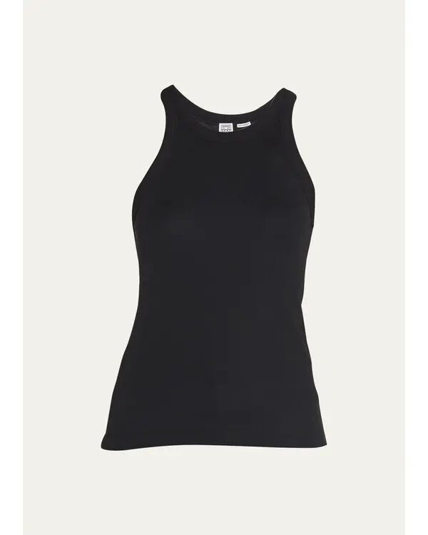 TOTEME Curved Rib Tank - Black