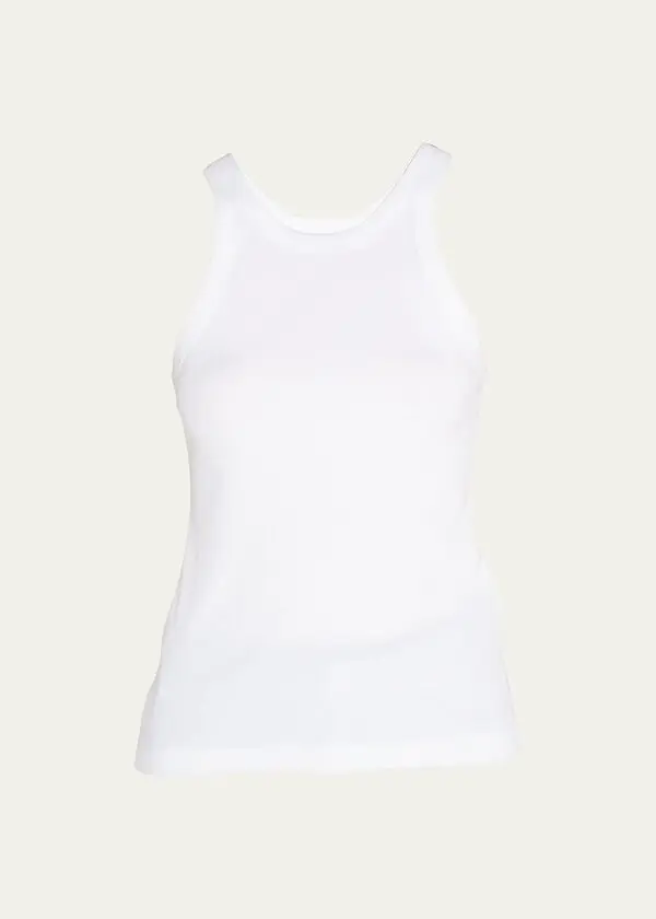 TOTEME Curved Rib Tank - White