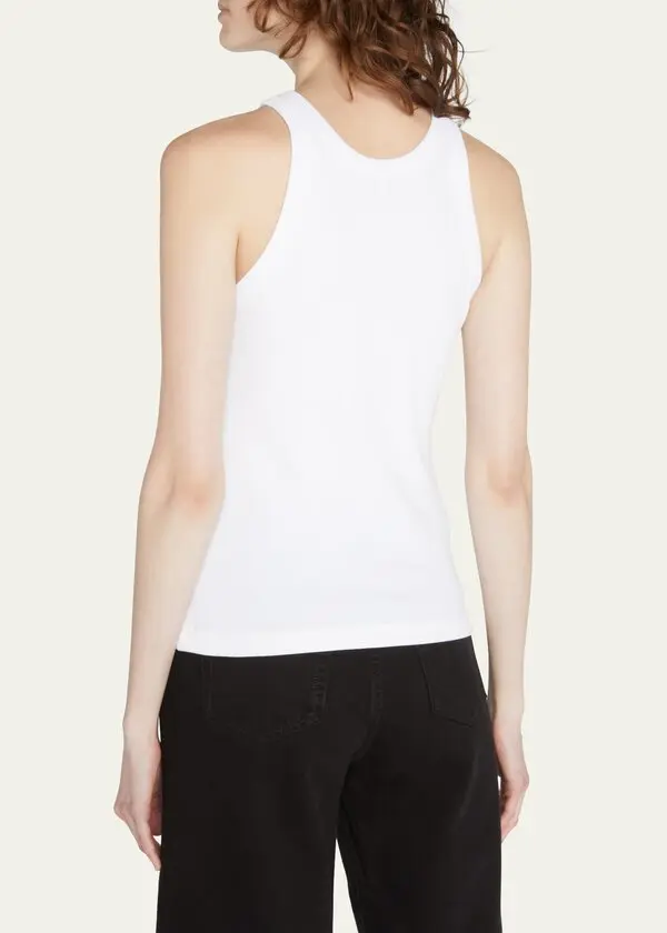 TOTEME Curved Rib Tank - White
