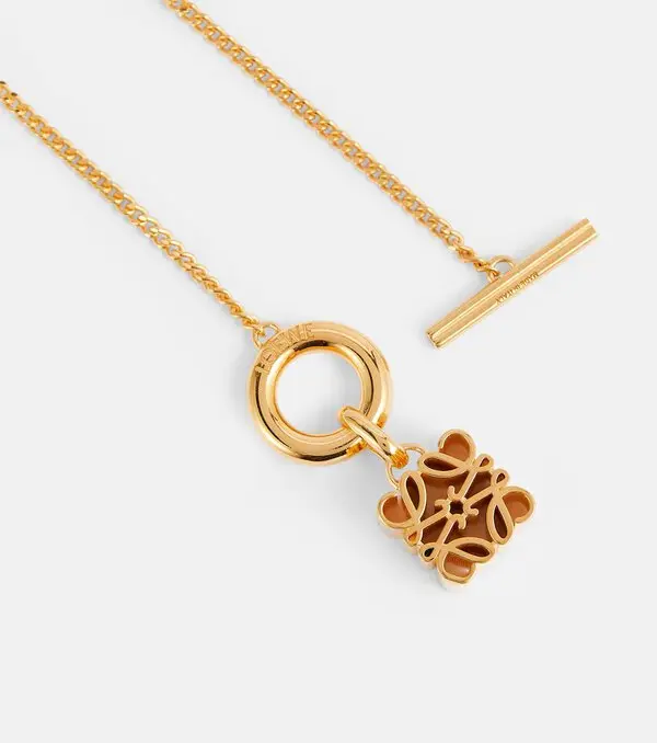 Loewe Anagram 24kt-plated Sterling Silver Necklace