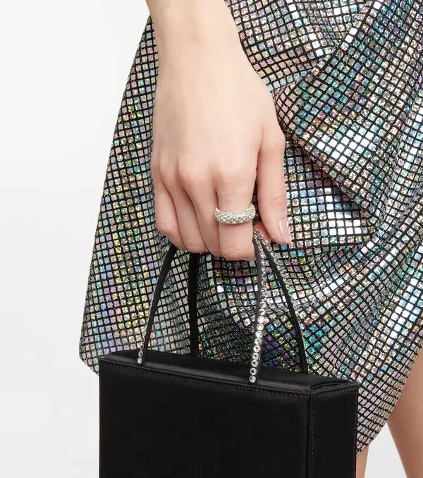 Amina Muaddi Cameron Crystal Ring