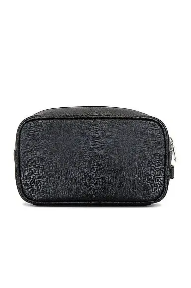 Saint Laurent Small Grooming Case In Black
